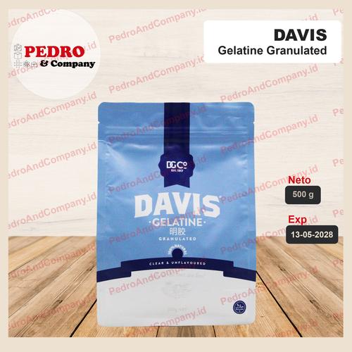 Jual Gelatine davis gelatin powder bubuk 500 gram - clear unflavored ...