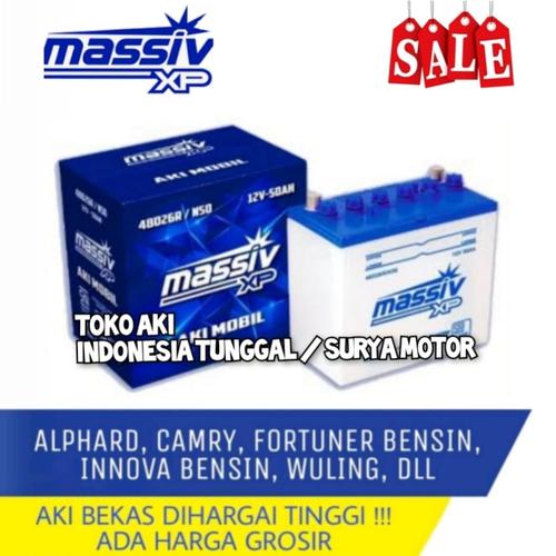 Jual AKI MASSIV 55D23L FORTUNER INNOVA ALPHARD LEXUS HARRIER WULING - Jakarta Barat - TOKO AKI ...