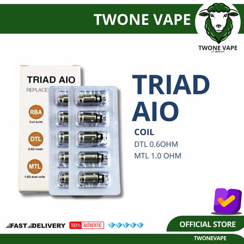 Jual Coil Triad Authentic MTL DTL RBA - 1.0 MTL - Jakarta Selatan ...