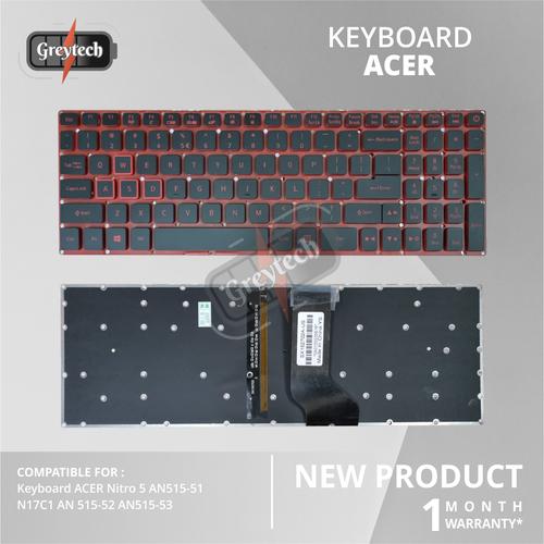 Jual Keyboard ACER Nitro 5 AN515-51 N17c1 AN515-52 AN515-53 - Jakarta ...