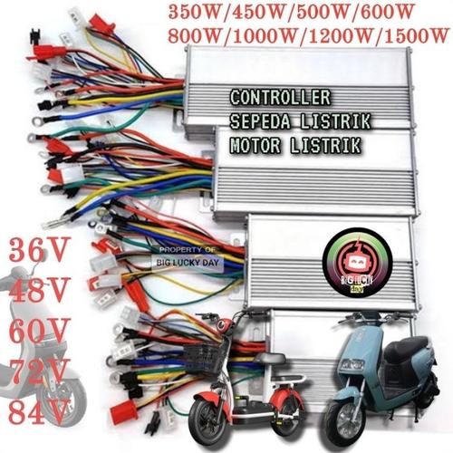 Jual Controller Sepeda Listrik Motor Listrik Universal 36V-84V 350W ...