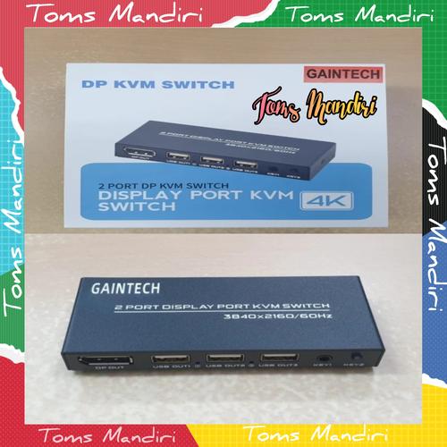Jual DP ( Display Port ) KVM Switch 2 Port Gaintech - Jakarta Barat - toms mandiri | Tokopedia