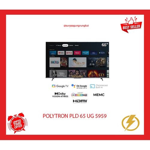 Jual LED POLYTRON 4K UHD SMART GOOGLE TV 65 INCH - PLD 65 UG 5959 ...