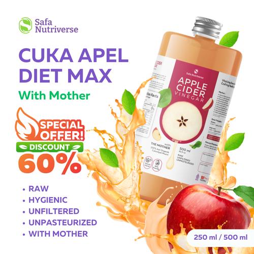 Jual Cuka Apel with the Mother - Apple Cider Vinegar - 100% Apel Asli ...