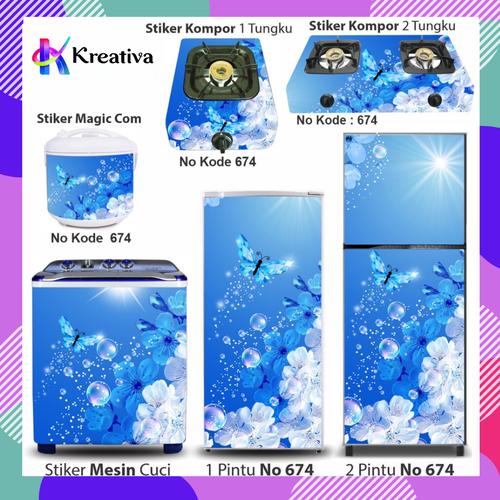 Jual Stiker Kulkas 1 Pintu / 2 Pintu /Stiker Kompor/Stiker magicom ...