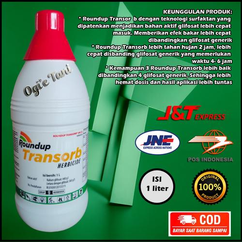 Jual Herbisida Roundup Transorb 440 SL, Sistemik Purna Tumbuh, Isi 1 ...