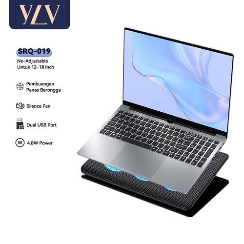 Promo YLV Pendingin Laptop Gaming Kipas Portable 5 Fan LED Silence Dual ...