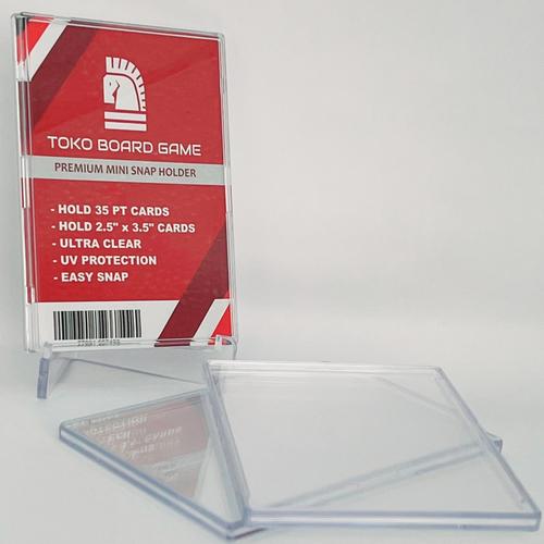 Jual Ultra Clear Mini Snap Card Holder - Cards Sleeve Accessories ...