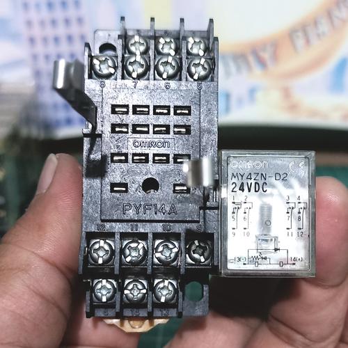 Jual Relay OMRON MY4ZN-D2 24VDC + Socket OMRON PYF14A 14 Pin Original ...