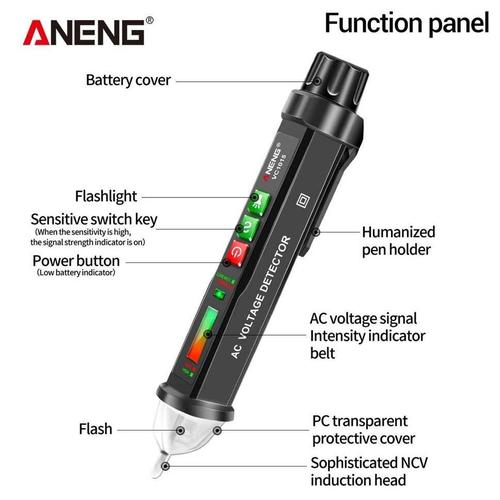 Jual Tes Pen Listrik LED Alat Tester Pen Deteksi Kabel Putus Tespen AC ...