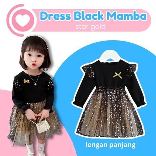 Jual READY STOCK [LENTERA ANAK] 0-7 TAHUN DRESS ANAK PESTA BLACK MAMBA ...