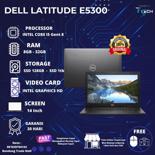 Jual Dell Latitude E5300 Core i5 / i7 Gent 8 Ram 32gb Ssd 1tb Mulus Bergaransi - ram 8 ssd 256 ...