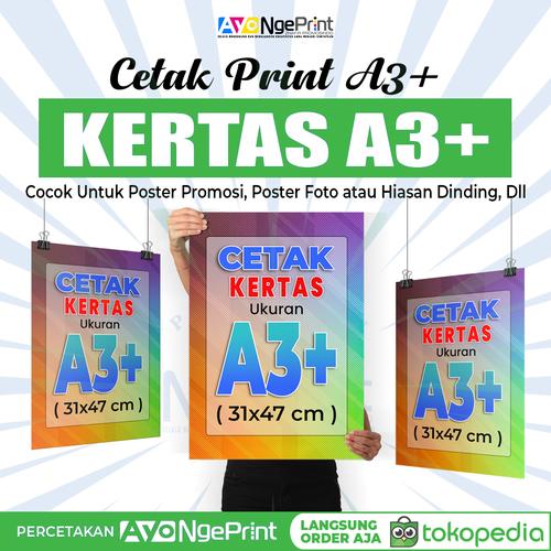 Jual Cetak Custom Poster A3+ A3 A4 Dinding 1 SISI - Art Carton 260g ...