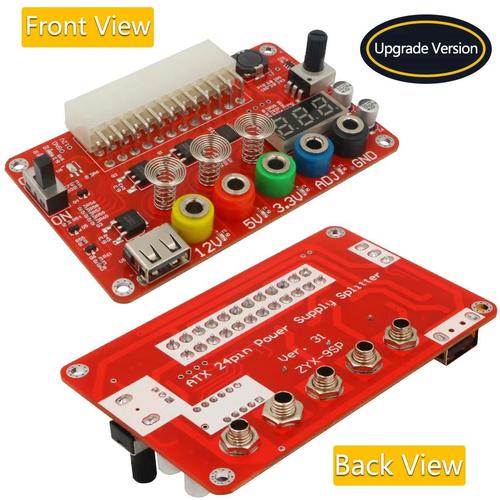 Jual ATX 24 Pins Power Supply Breakout Board and Acrylic Case Kit ...