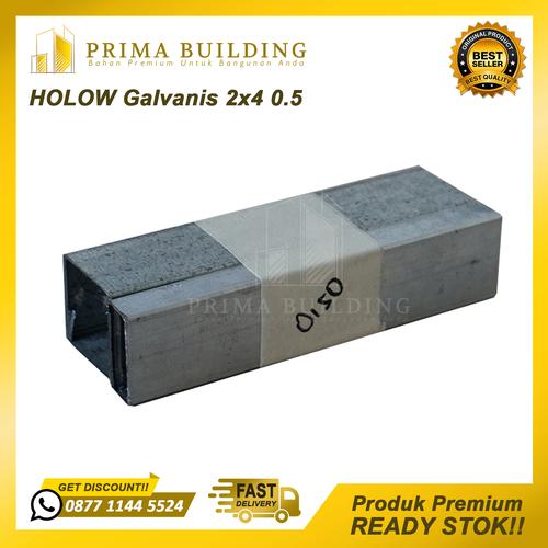 Jual holow galvanis 0.5 2x4 / hollow 0.5mm / holo 0.5mm 2 x 4 / Besi ...