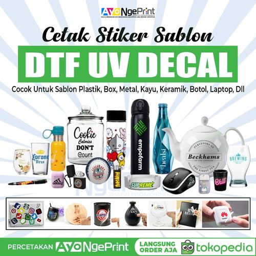 Jual Cetak Stiker DTF UV Decal Kering / Print Sticker UV Timbul ...