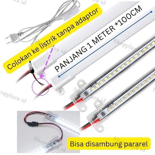Jual Lampu Led Strip + Akrilik Cover 20w Lampu Lemari Rak Dinding 220v ...