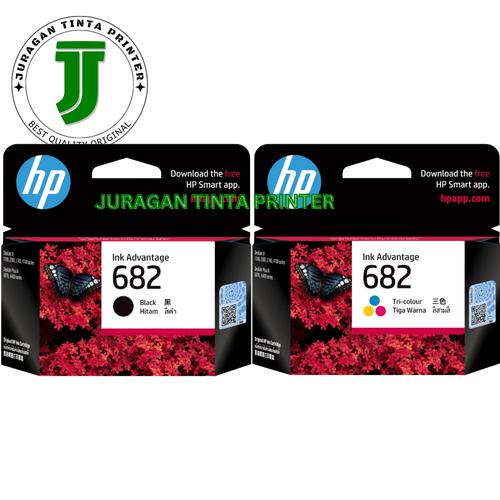 Jual Tinta HP 682 Black 682 Colour 1set 1216, 2335, 2336, 2337, 6075 ...