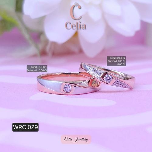 Jual Celia Jewellery - Cincin Kawin Couple WRC 029 - Emas 9K, Silver ...