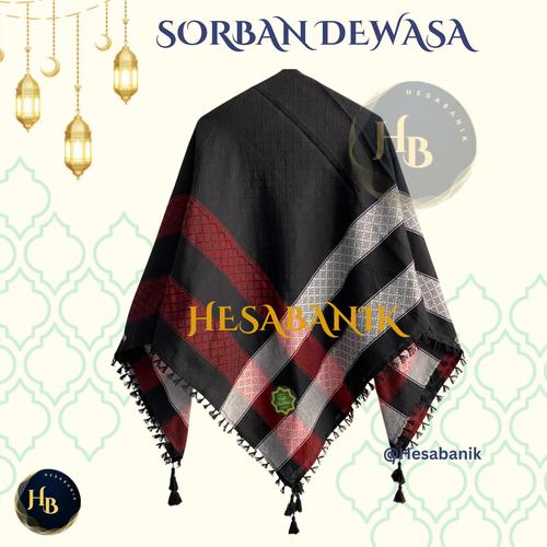 Jual Sorban motif kuncir / sorban imamah / sorban putih / sorban ...