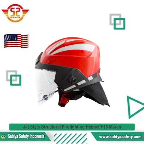 Jual Jet Style Structural Firefighting Helmet F15 Merah / Helm Pemadam ...