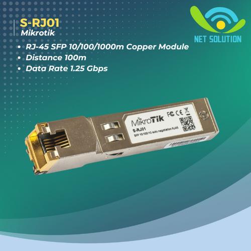 Jual Mikrotik RJ45 SFP 10/100/1000M copper module S-RJ01 - Jakarta ...