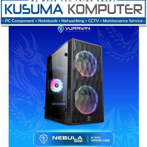 Jual Casing Vurrion Nebula Mesh Black + 3 Fan RGB Micro ATX Gaming Case - Kab. Sleman - kusuma ...