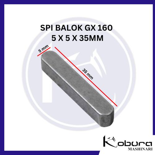Jual Spi Balok GX 160 5X5X35MM Key Crankshaft Spi Kotak Pengunci puli ...
