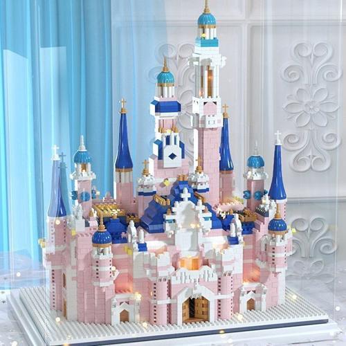 Jual Swan Lake Blok Bangunan Castle Princess Castle Model Miniatur Blok ...