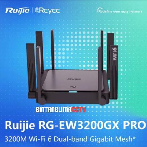 Jual RUIJIE RG-EW3200GX PRO 3200M Wi-Fi 6 Dual-band Gigabit Mesh Router ...