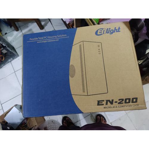 Jual Casing ENLIGHT EN-200 - mATX Enlight EN 200 - Black Tanpa PSU ...