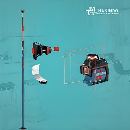 Jual Line Laser Bosch GLL 3-80 + Tiang Telescopic Pole Bosch BT 350 ...