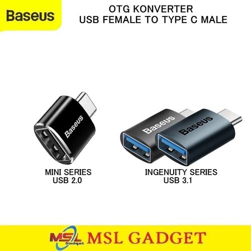 Jual Baseus OTG Konverter USB 3.1 Female to USB Type C Male Adapter ...