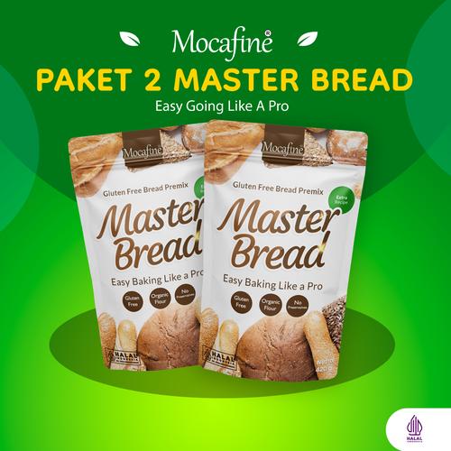 Promo Paket Hemat - Tepung Roti Tawar Mocafine Master Bread 420gr isi ...