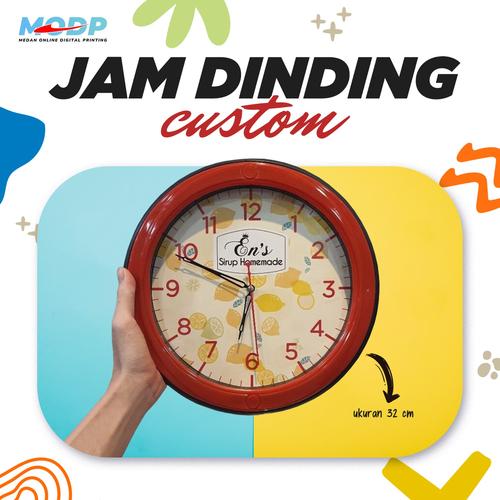 Jual Jam Dinding Custom Foto 30cm - Souvenir Logo Instansi Wedding ...