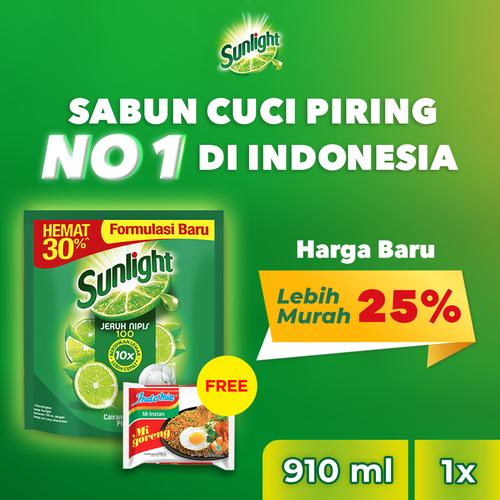 Promo Sunlight Sabun Cuci Pencuci Piring Cair Jeruk Nipis Lime 910ml ...