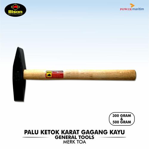 Jual Palu Ketok Karat Gagang Kayu Merk Bison Chipping Hammer Palu 300 ...