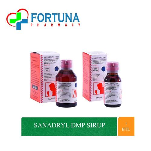 Jual SANADRYL DMP SIRUP | Sirup Obat Batuk Kering / Batuk Tidak ...