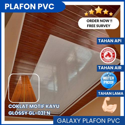 Jual Plafon PVC Elegan Motif Kayu/Dekorasi Atap Minimalis Murah - Kota ...