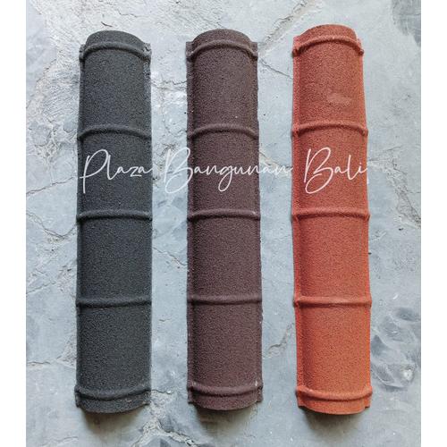 Jual Genteng Nok Metal Lapis Pasir Rabung Bulat - Brown - Kota Denpasar ...