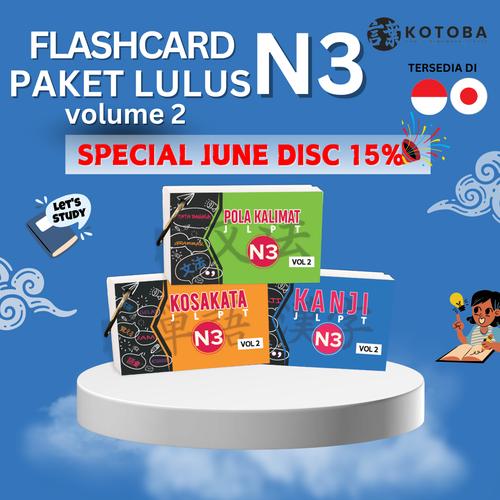 Promo Flashcard JLPT N3 volume 2 (1 set) - Kab. Sukabumi - Kotoba ...