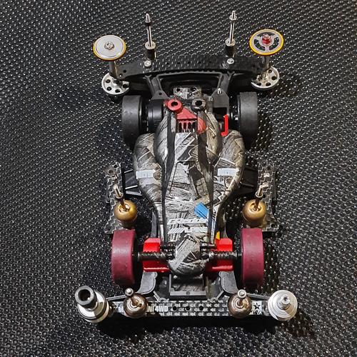 Jual Body tamiya repaint custom astute carbon - FORGED RED BLUE - Kab ...