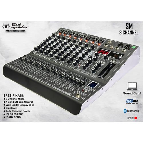 Jual mixer 8 channel Black Spider SM 8 - Jakarta Barat - Quality ...