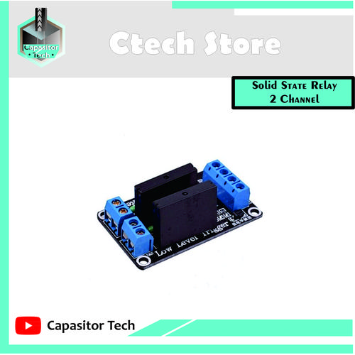 Jual SSR Solid State Relay Module 2 Channel 5v Dc For Arduino ESP32 ...