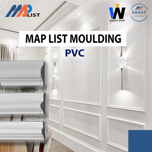 Jual PVC List Wall Moulding / MAP List Moulding / Dinding Putih - LP 01 ...