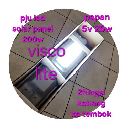 Jual pju pjuts led solar 200watt 200w / street light jalan led surya ...