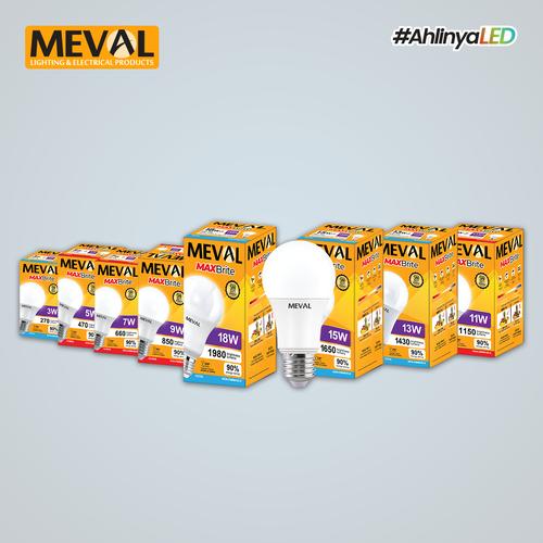 Promo MEVAL Lampu Bohlam LED Bulb Maxbrite - 11W Putih - Kota Tangerang - MEVAL ID | Tokopedia