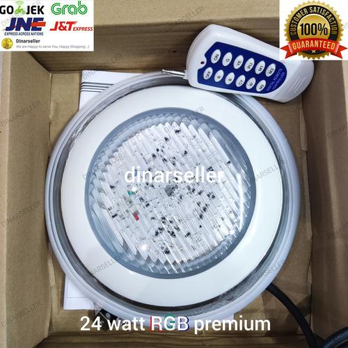 Jual LAMPU KOLAM RENANG RGB LED 24 WATT UNDERWATER 24 WATT SWIMMING ...