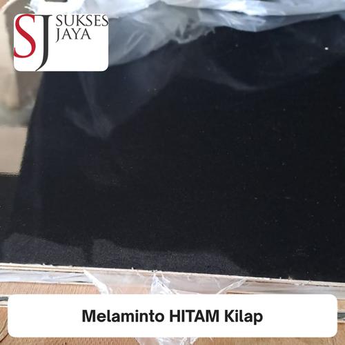 Jual Triplek MELAMIN Melaminto HITAM Kilap Glossy 3mm 122x244cm 1 muka ...