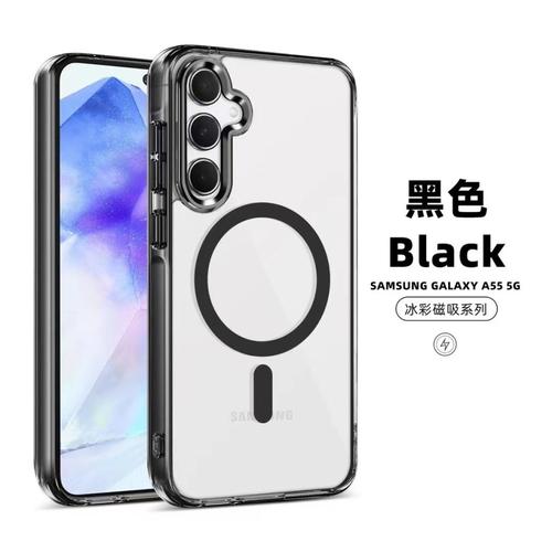 Jual Case for Samsung A35 A55 5G Magsafe Clear Anti Yellowing - Clear ...